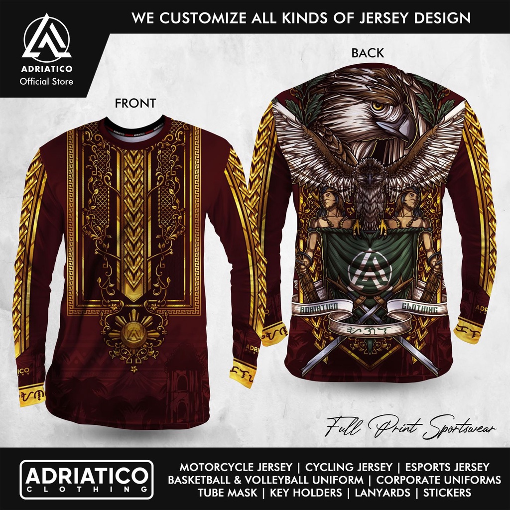 Adriatico Motorcycle Riding Jersey | "AGILA" Modern Barong Collection | Shopee Philippines