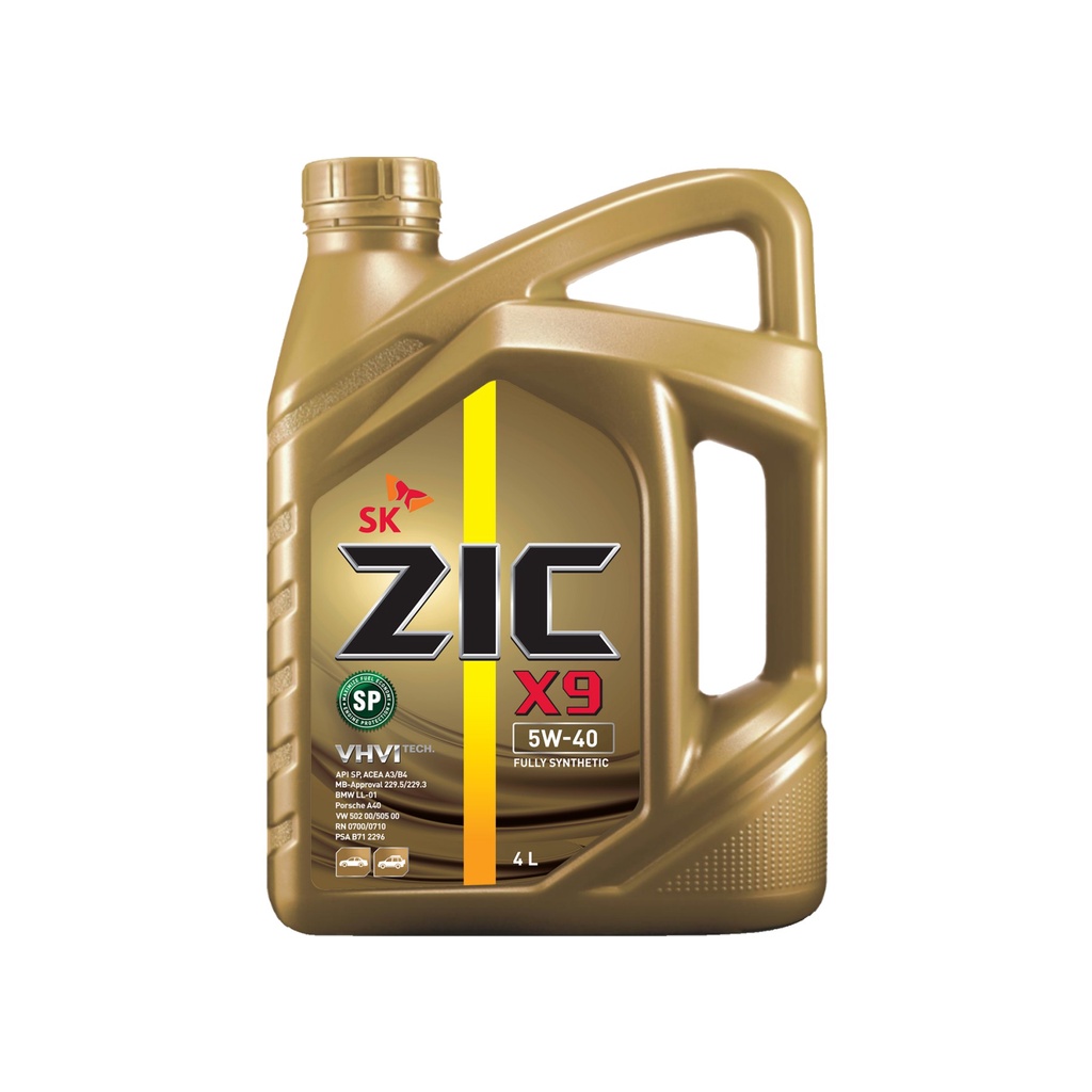 SK ZIC X9 5W-40 Fully Synthetic Engine Oil | 4 Liter | Shopee Philippines