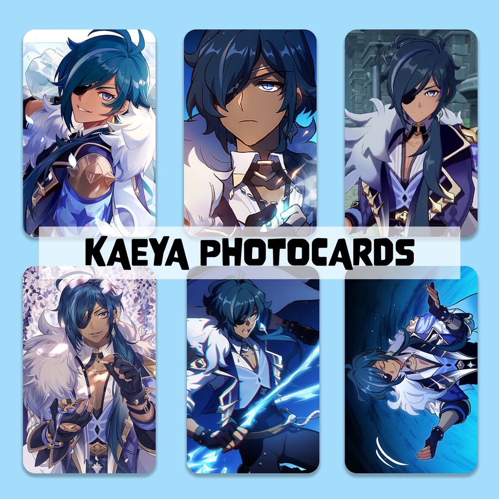Genshin Impact Photocards - KAEYA Textured Photocards Front and Back ...