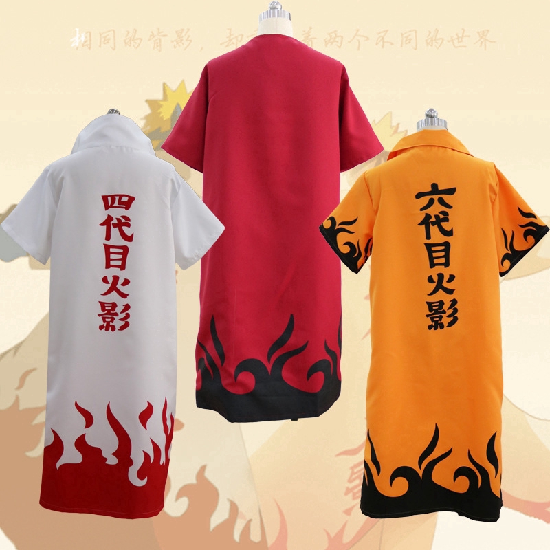 Anime NARUTO Sixth Fourth Hokage Namikaze Minato Uzumaki Naruto Cosplay ...