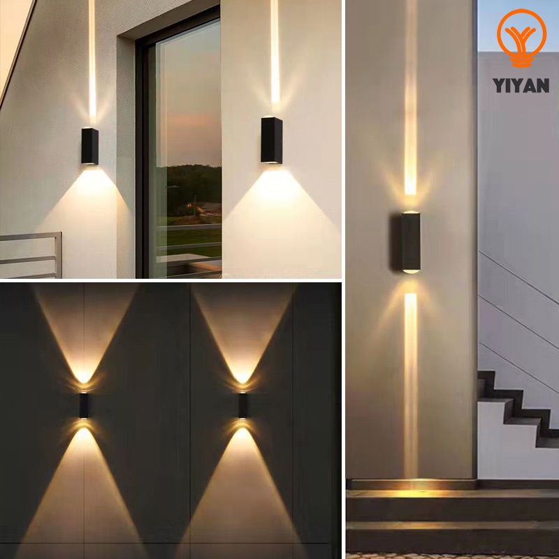 Outdoor Wall Light Narrow Beam 6W Modern Lampu Dinding Nordic LED Light ...