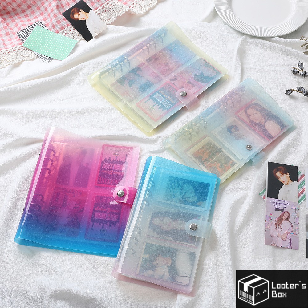 [CLEARANCE] A6 Macaron Gradient Colorful Rainbow 6-Ring Binder Photo ...