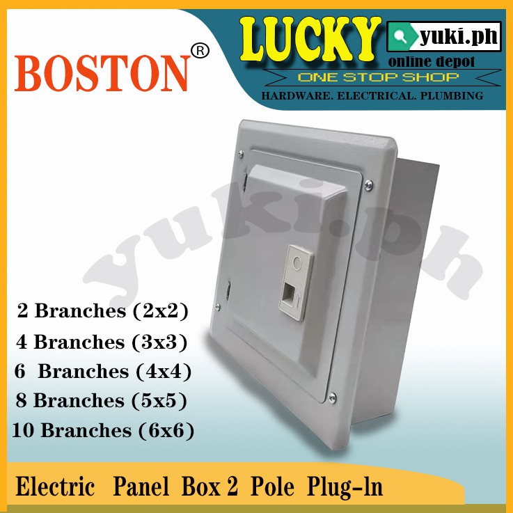 ELECTRIC PANEL BOX 2 POLE PLUG IN (2 /4 /6 /8 /10 BRANCHES) BOSTON ...