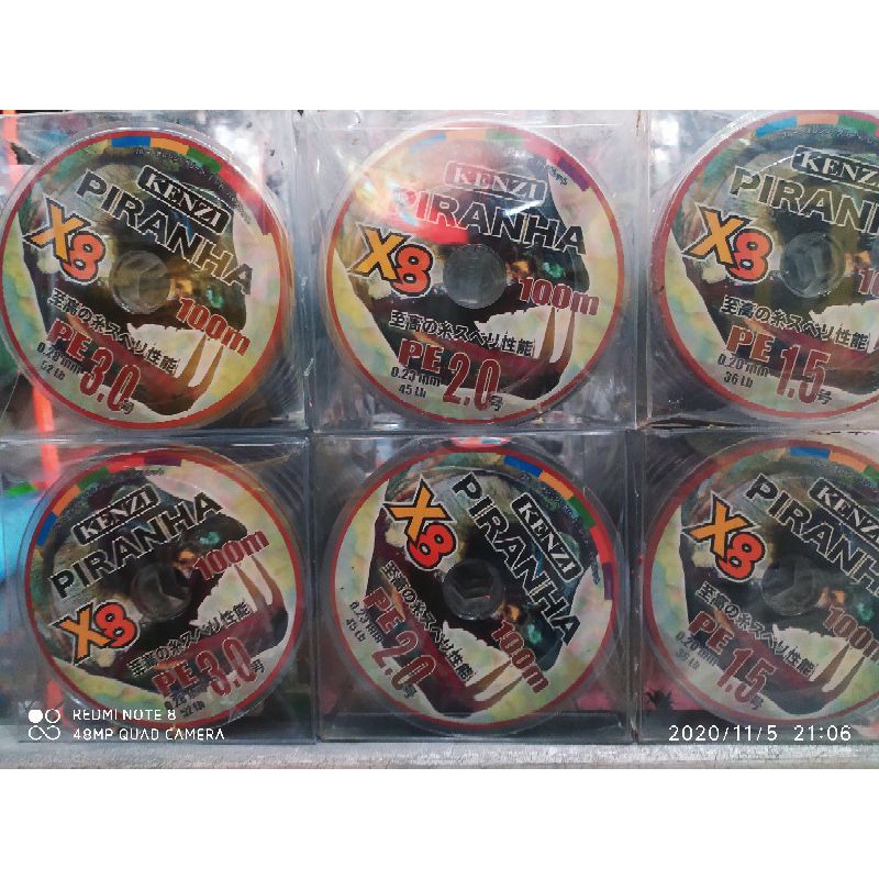Pe KENZI PIRANHA X8 Length 100m | Shopee Philippines