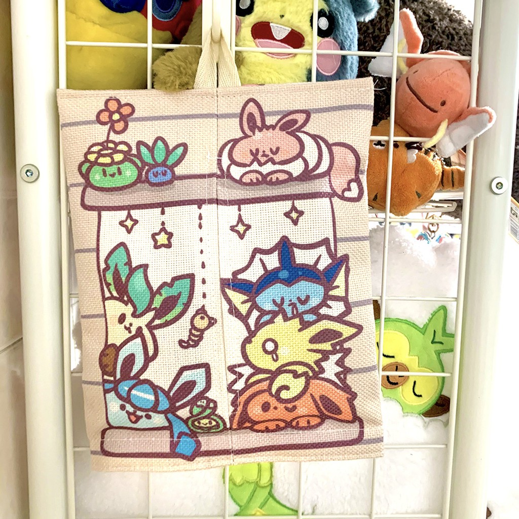 Pokemon Eevee Hanging Cloth Tissue Paper Cover Flareon Jolteon Espeon ...