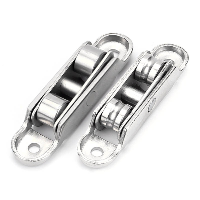 2pcs Flat Wheel 88 Tyle Sliding Door Window Pulley Stainless Steel Push ...