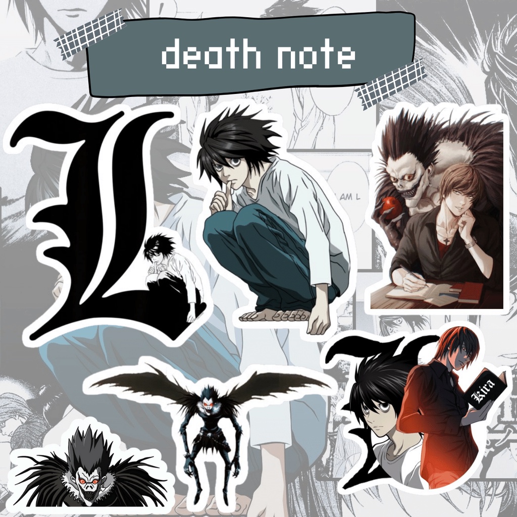 Anime Stickers / Death Note Anime Sticker Collection / Laminated Vinyl ...