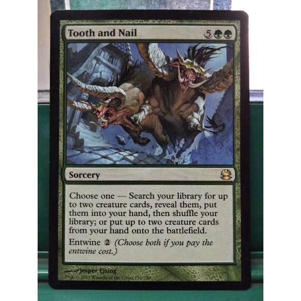 Magic: The Gathering(MTG) Card Tooth And Nail Modern Masters 1 | Shopee ...