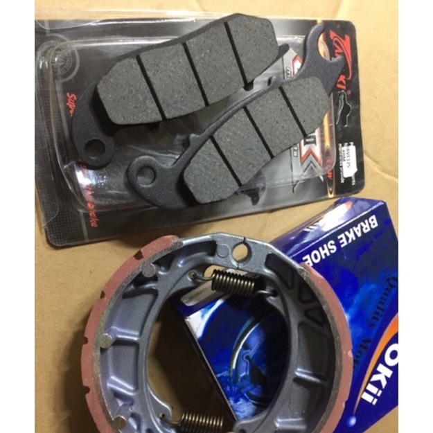 Brake shoe/ Breake pad SET. XRM 110/125; Wave 100/125. Brake pad is for ...