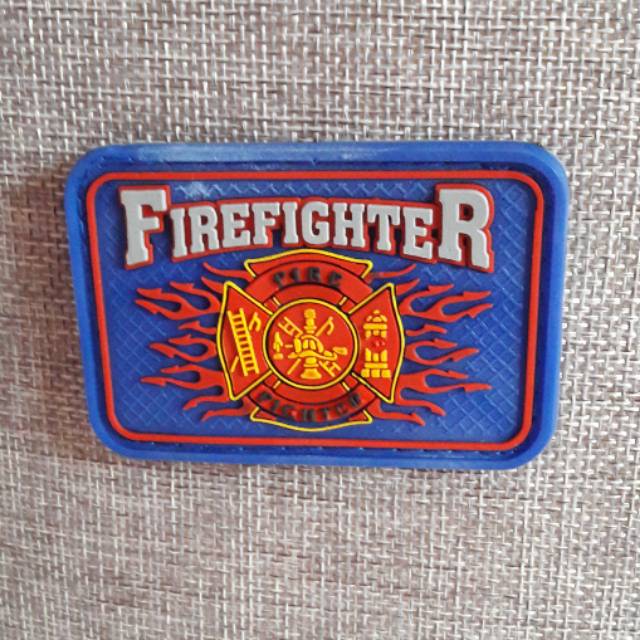 Velcro LOGO FIRE FIGHTER RUBBER PATCHES | Shopee Philippines