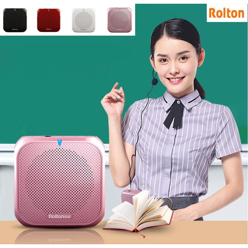 Rolton K400 Portable Loud Speaker Mini Voice Amplifier Microphone for Teacher Tour Guide ...