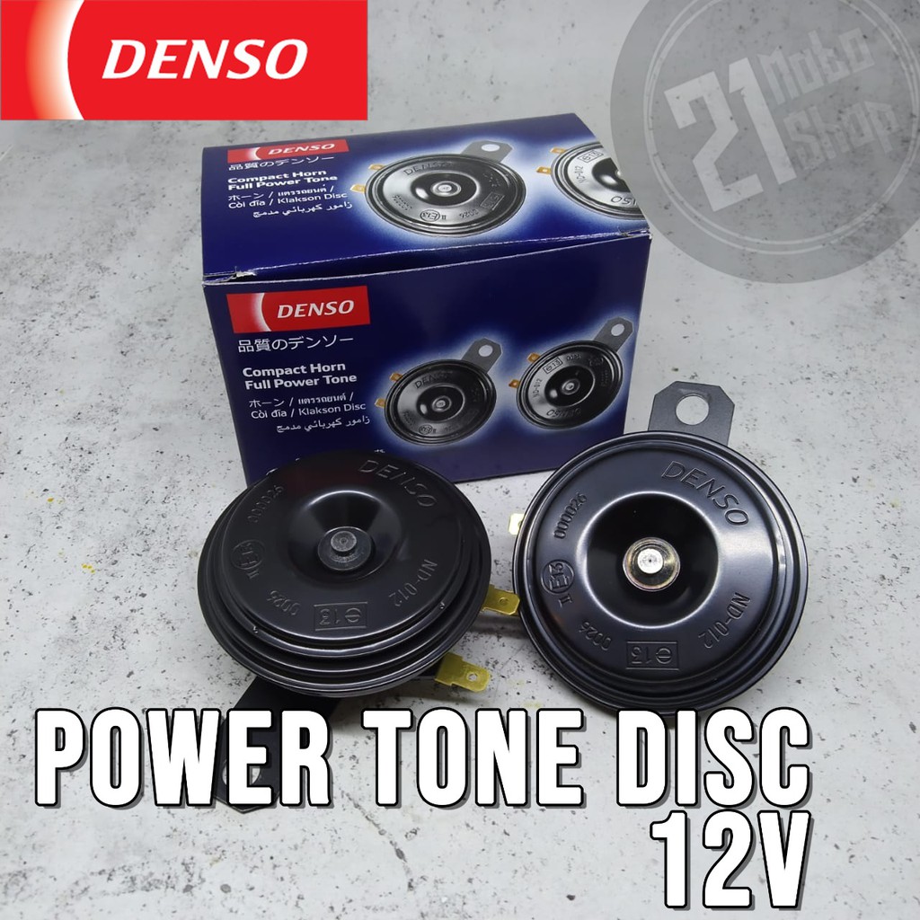 Denso Power Tone Disc Car Motorcycle Horn Set 12V Original 21motoshop ...