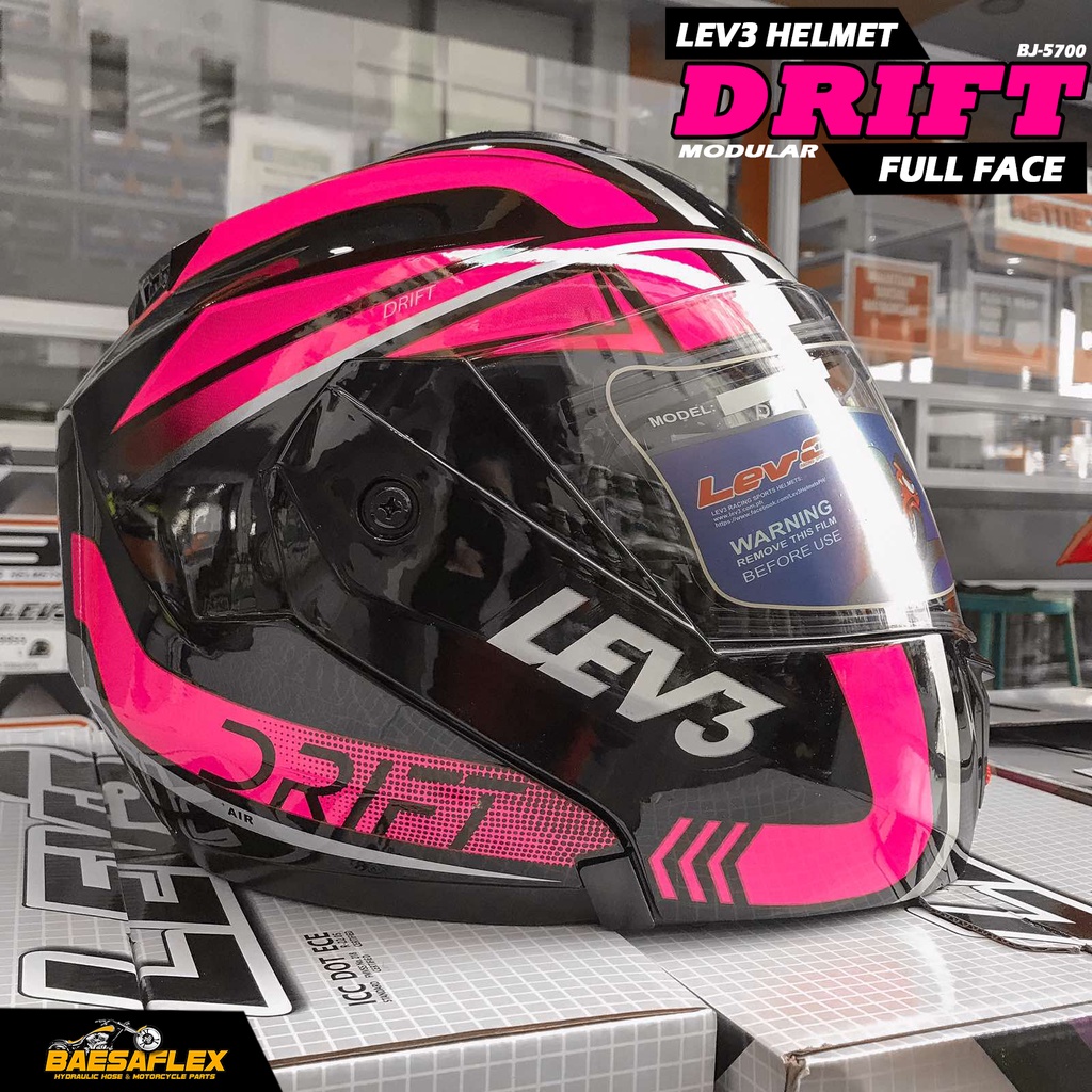 Lev3® Modular BJ-5700 Drift Motorcycle Helmet | Shopee Philippines
