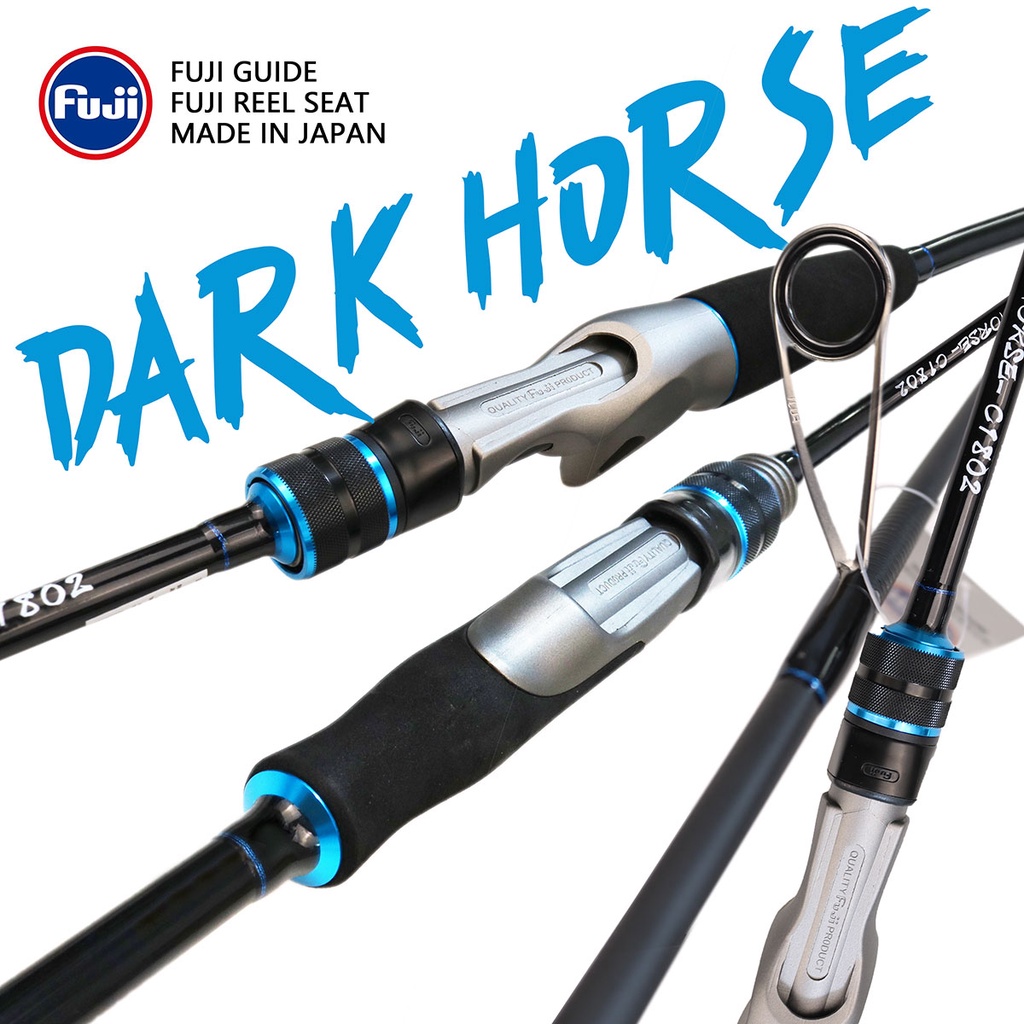DARKHORSE FUJI Guide Fishing Rod 1.8M/2.1M Medium 25LB Spinning Rod ...