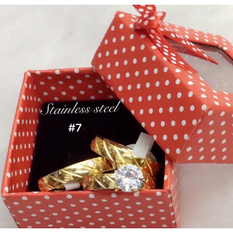 Balfe Hypoallergenic and Nontarnish stainless 3in1 set Couple ring for ...