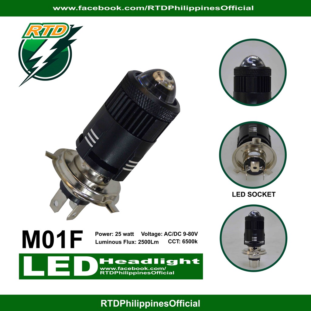 ORIGINAL RTD RAYTON LED HEADLIGHT M01F - H4 (LM01F) | RTD PHILIPPINES ...
