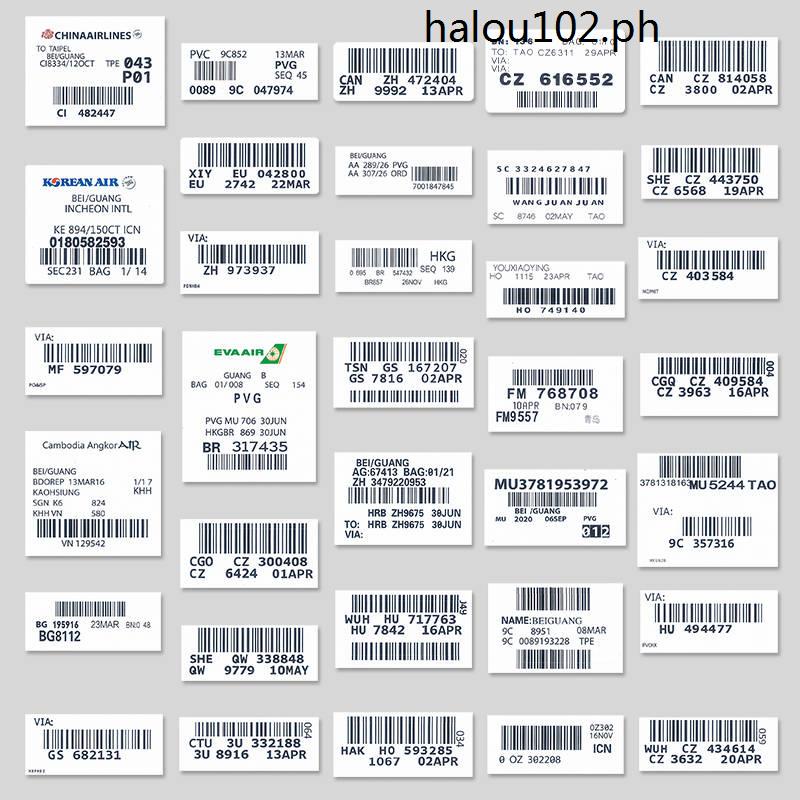 Airport Consignment Barcode Boarding Pass Air Ticket Suitcase Laptop ...