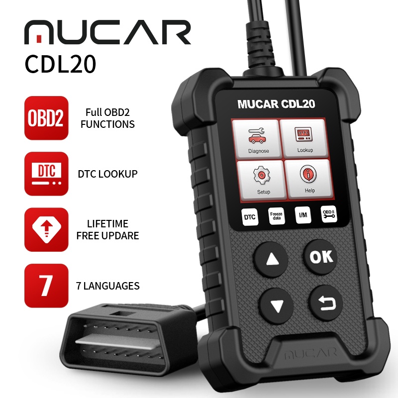 2021 MUCAR CDL20 OBD2 Car Scanner Auto Diagnostic Tool Code Reader OBD2 Automotive Diagnosis ...