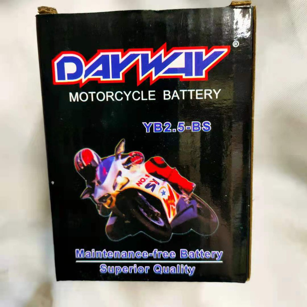 DAYWAY BATTERY YB 2.5L MOTORCYCLE | Shopee Philippines