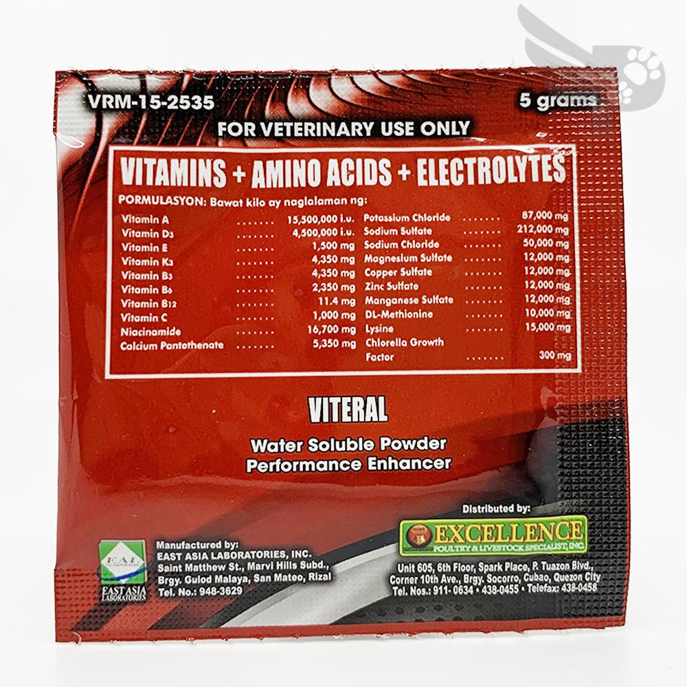 Viteral 5g - sold per 3 sachets - excellence - petpoultryph | Shopee ... Viteral 5g - sold per 3 sachets - excellence - petpoultryph | Shopee ...