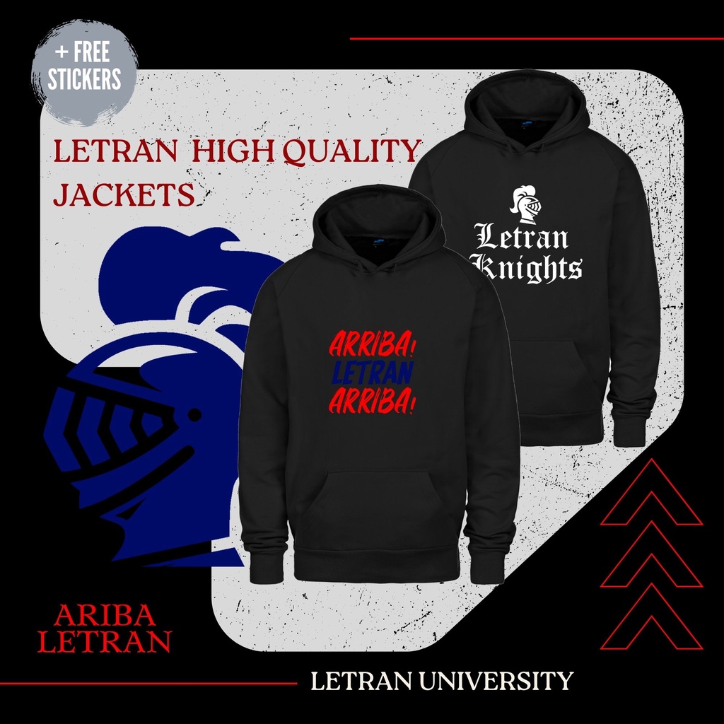 LETRAN Hoodie Jacket Unisex Black | Shopee Philippines