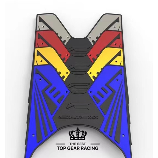 Honda click Matting Footboard For Honda Click 125 & 150 Alloy ...