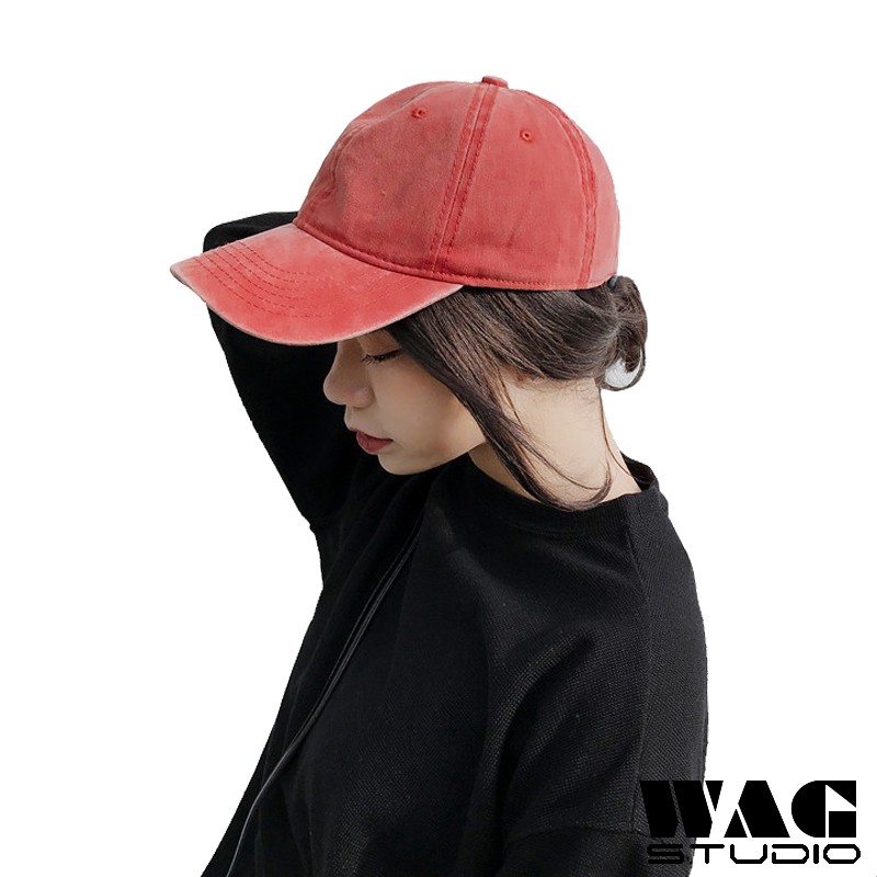 WAG Hat | Ready Stock Washed Cotton Baseball Cap Adjustable for Men ...
