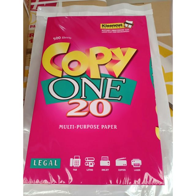 Copy One Bond Paper / Multipurpose Paper / White Paper 70gsm substance ...