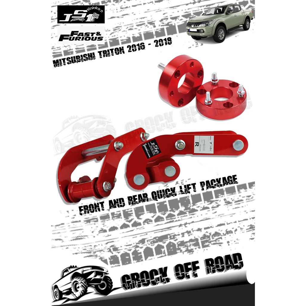 MITSUBISHI TRITON STRADA 2016-2024 FRONT AND REAR QUICK LIFT PACKAGE ...