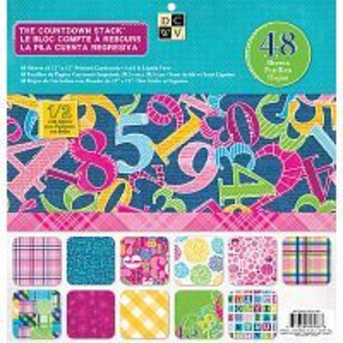 DCWV 12X12 Paper Stacks- The Countdown Stack ( FREE 1 PC 1X12 DIE-CUT ...