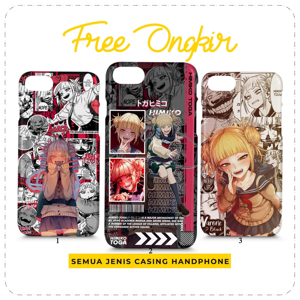Case Anime Boku no Hero Toga Himiko Custom Casing HP All Type | Shopee ...