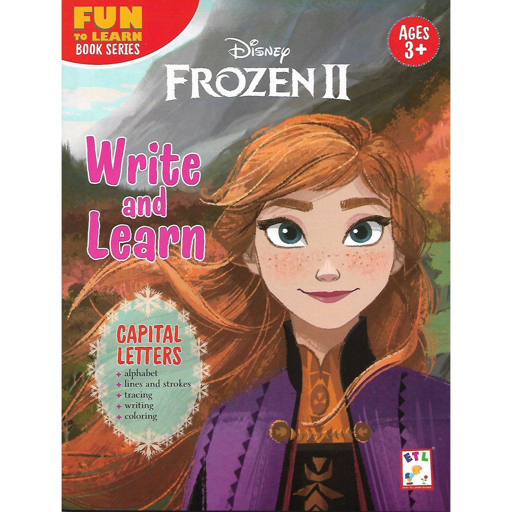 Disney Frozen II - Write and Learn Capital Letters | Workbook ...
