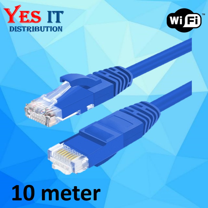 Cat 6E Network Lan Cable RJ45 - 10meter | Shopee Philippines