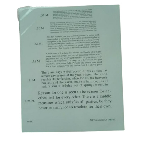 JAEGER EYE CHART / Pocket Eye Chart/ Snellen Chart | Shopee Philippines