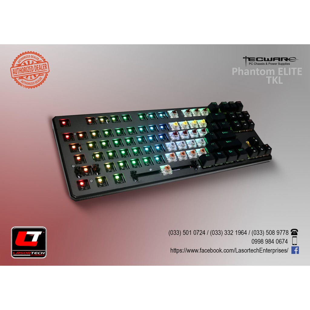 Tecware Phantom Elite | 87 KEYS | Modular Mechanical Keyboard | Gateron ...