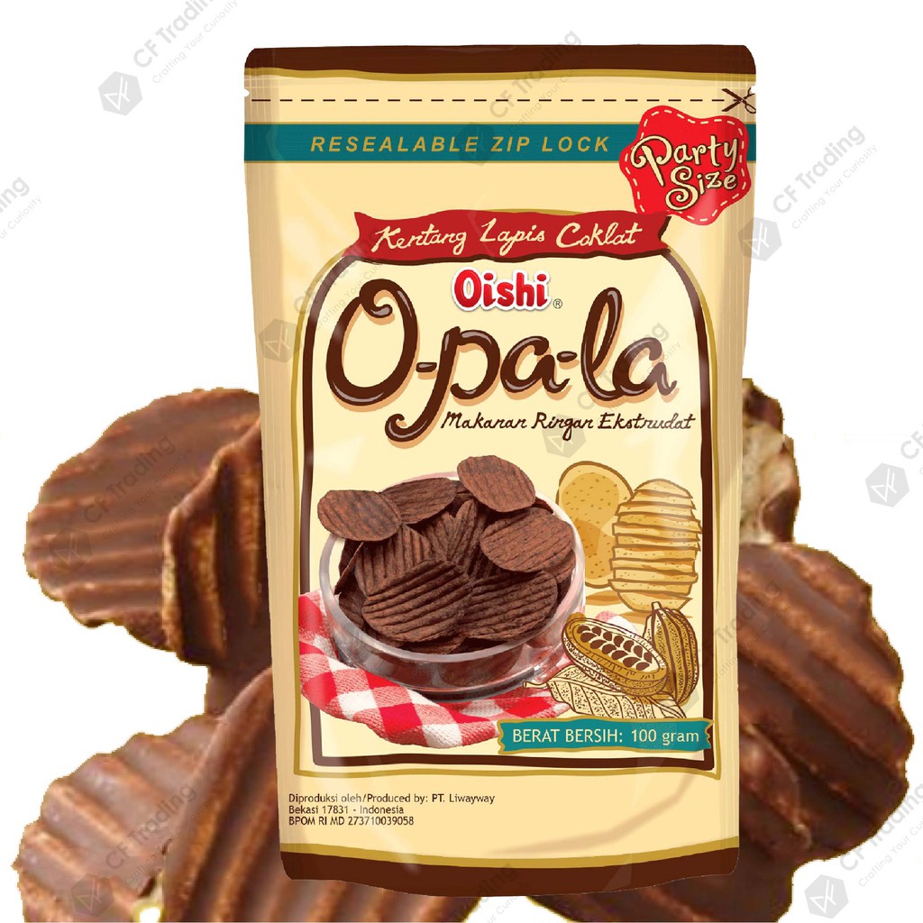 Oishi Opala Chocolate Potato Chips / Kentang Lapis Coklat - [100G ...