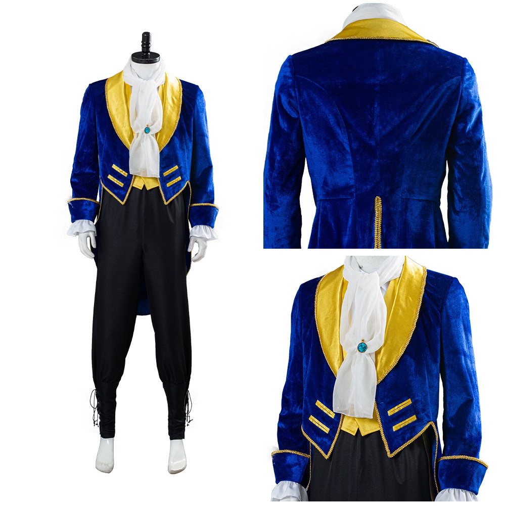 Beauty And The Beast Cosplay Costume Prince Beast Tuxedo Cosplay Adult ...