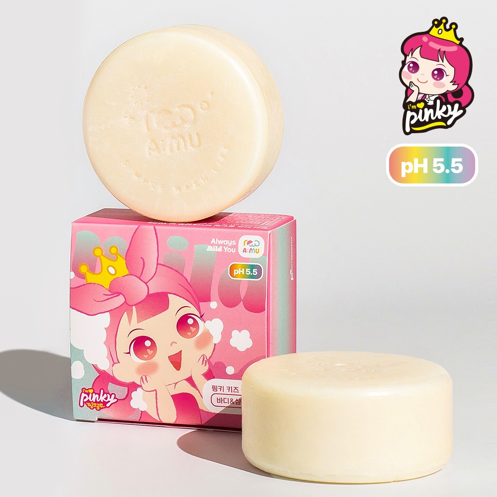 I'm Pinky Kids All-in-one Shampoo & Bodywash Bar(weakly acidic) 100g ...