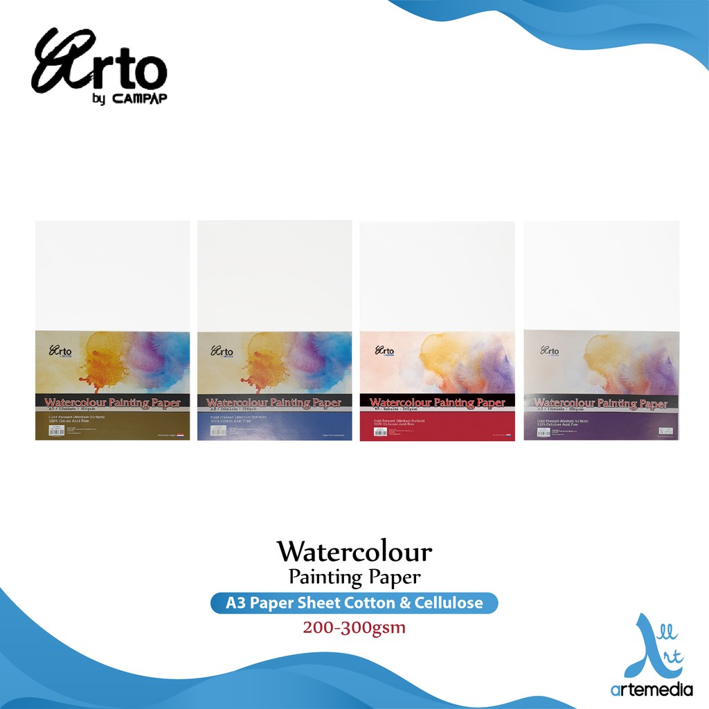 Arto A3 Watercolor Paper Sheet | Shopee Philippines