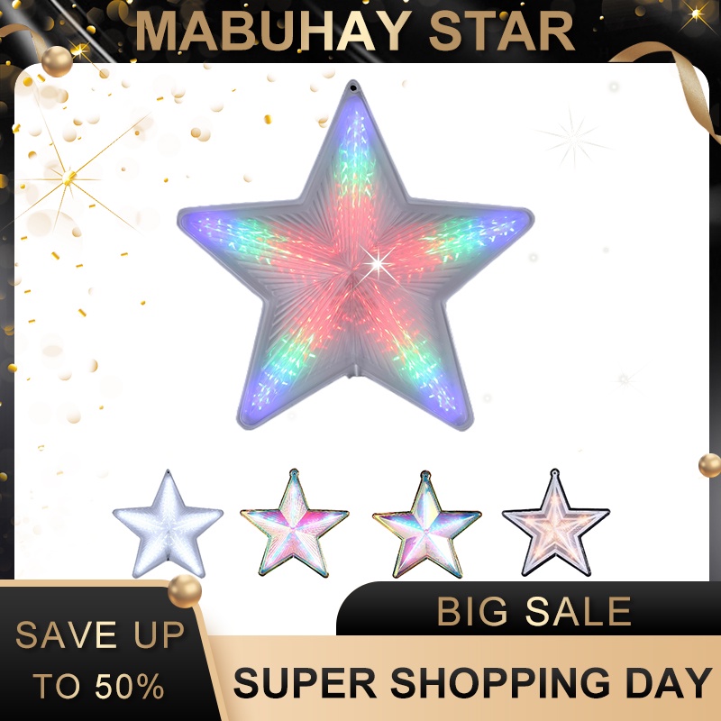 COD MABUHAY STAR 45CM/50CM PENTAGRAM LIGHTS/OUTDOOR WATERPROOF/MULTI ...