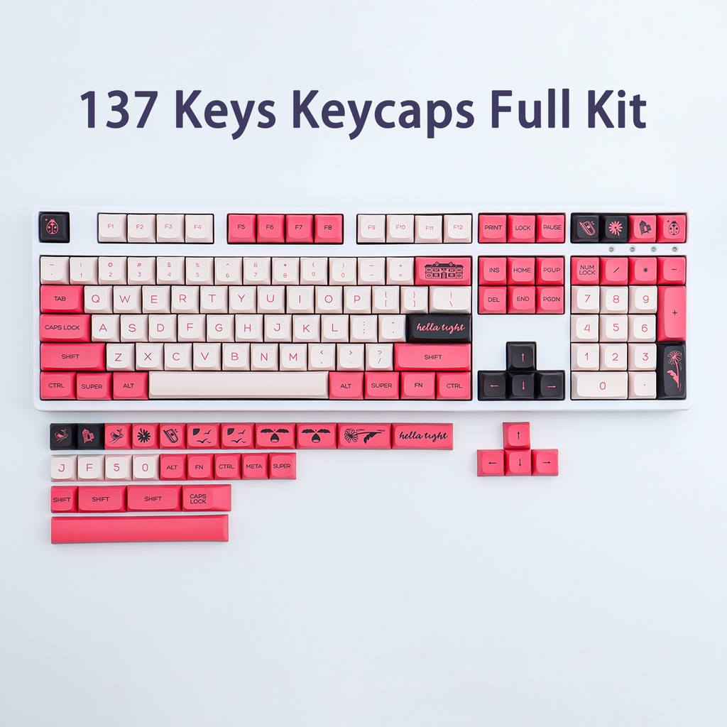 GMK Keycaps, 129 Keys PBT Keycaps Cherry Profile DYE-SUB Personalized ...
