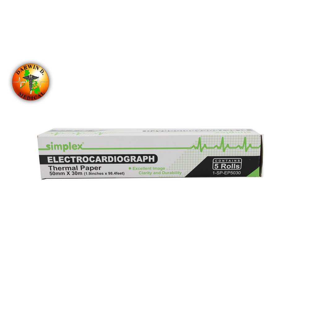 ECG PAPER 50X30MM SIMPLEX 5 ROLLS PER BOX | Shopee Philippines