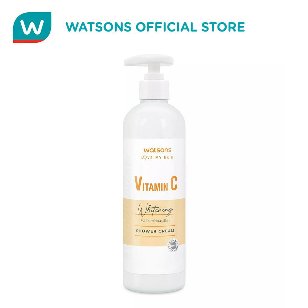 WATSONS Love My Skin Vitamin C Whitening Shower Cream 490ML | Shopee ...