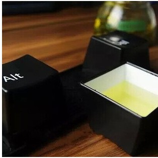 Set of 3 laptop keyboard-shaped milk tea cups with tray | Shopee ...