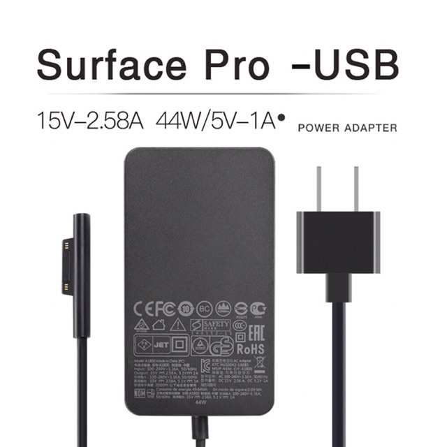 44W Power Adapter Surface Pro Charger for Microsoft Surface Pro Surface ...