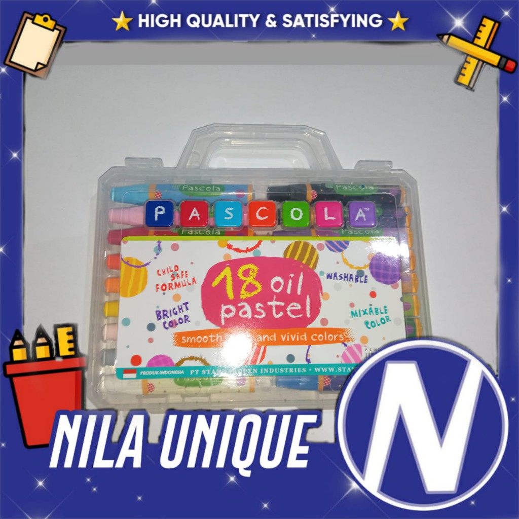 Crayon STANDARD PASCOLA Contents 18 ColorsRr!!! | Shopee Philippines