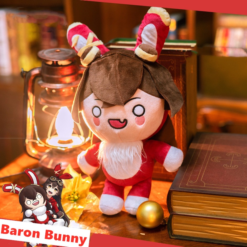 Genshin Impact Amber Baron Bunny Plush Doll Stuffed Toys Game Merch ...