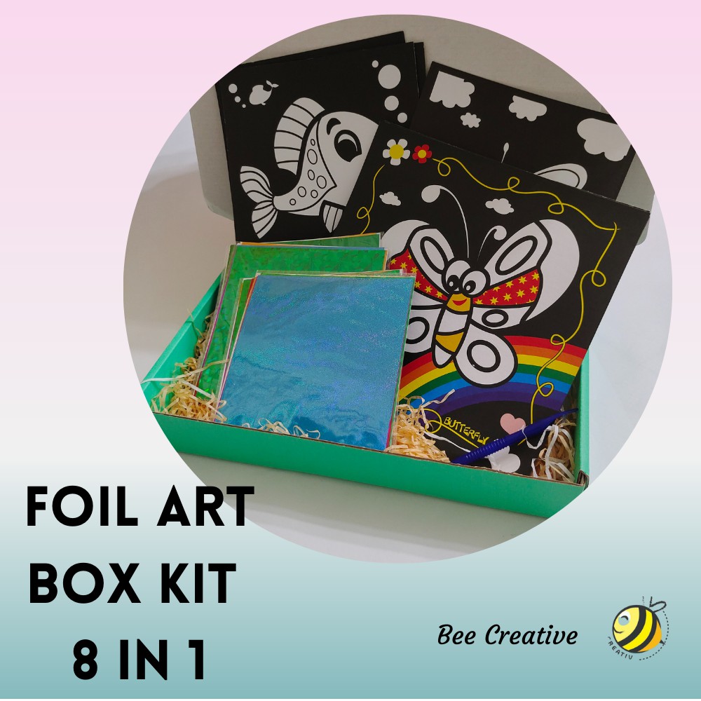 Creative 8 in 1 Foil Art Box, 8 design in box (Creative Learning ...