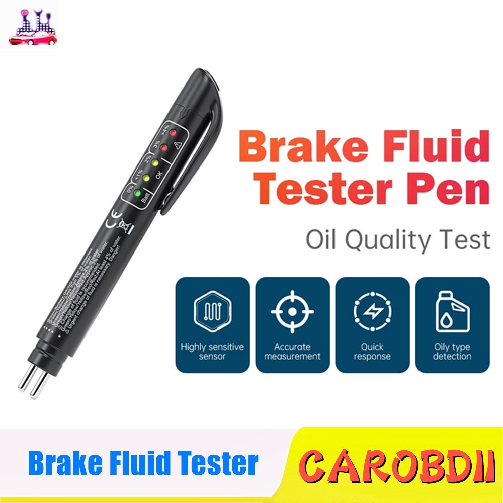 Brake Fluid Tester pen 5 LED for DOT3/DOT4 brake fluid tester Accurate ...