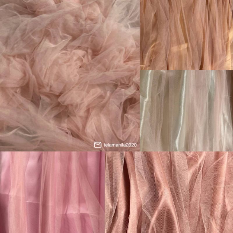 TELA MANILA Soft Tulle Fabric Tela Cloth per Yard | Shopee Philippines